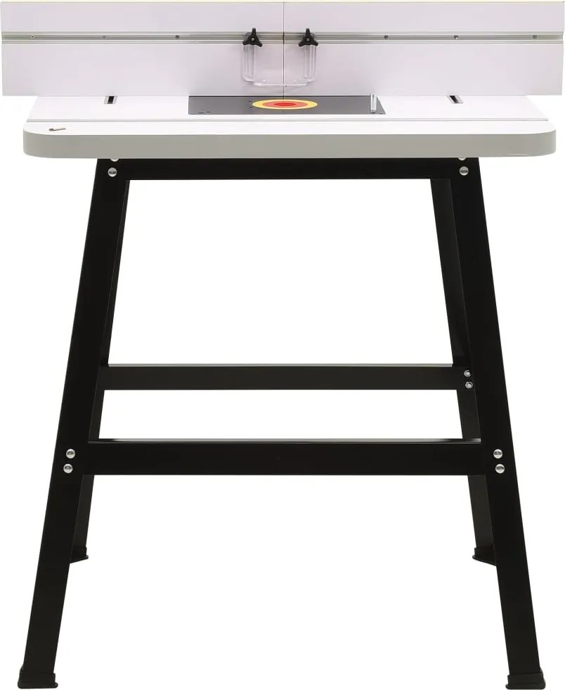 Frézovací stůl ocel a MDF 81 x 61 x 88 cm 147836