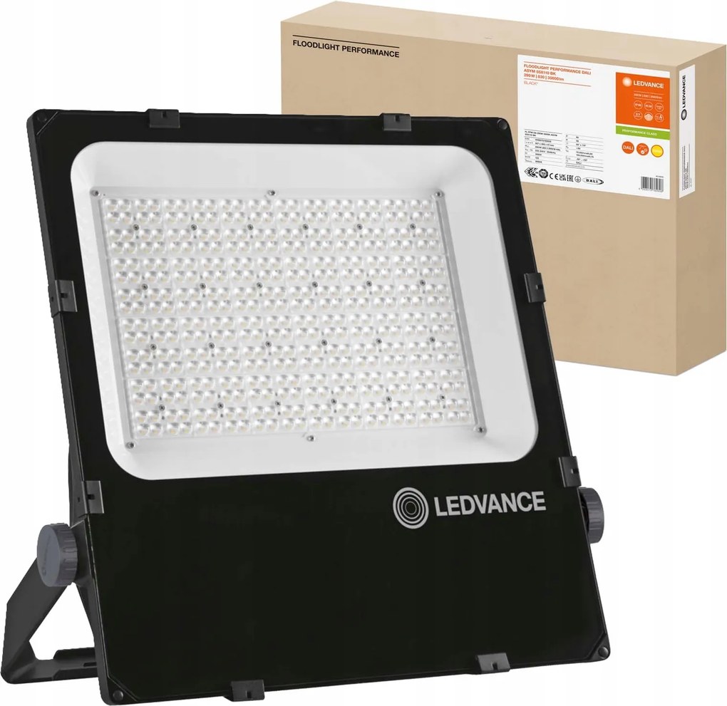 Led reflektor Venkovní stmívatelná lampa 290W 35600lm 3000K IP66 Černá