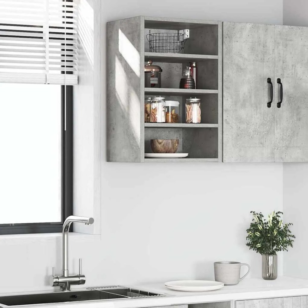 Horní Skříňka Betonově Šedá 40X29,5X60 Cm Dřevotříska Betonová Šedá