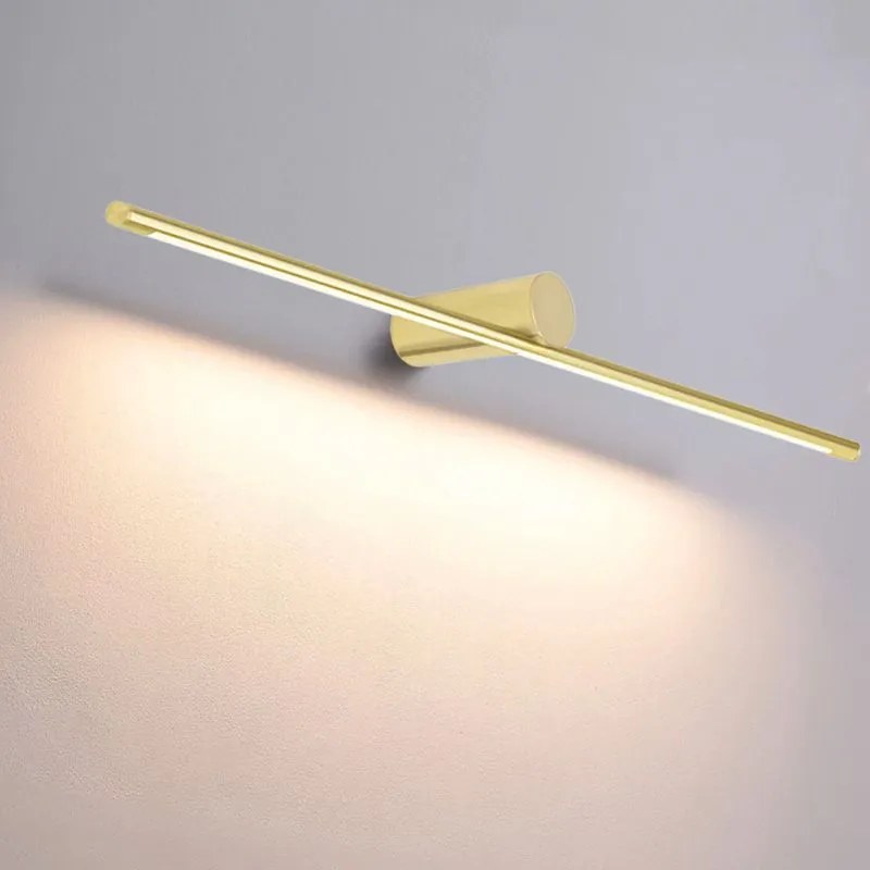 Toolight Toolight, LED nástěnné svítidlo 60cm 9W 4000K APP1345-W, zlatá lesklá, OSW-02435