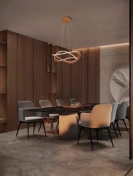 Designový lustr Celestia zlatá