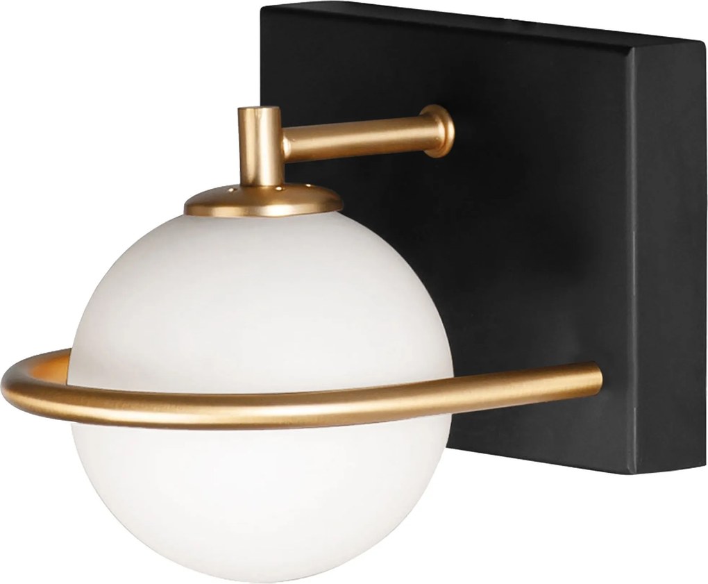 Toolight Tutumi, nástěnné svítidlo 1xG9 APP1220-1W, černá-zlatá, OSW-40028