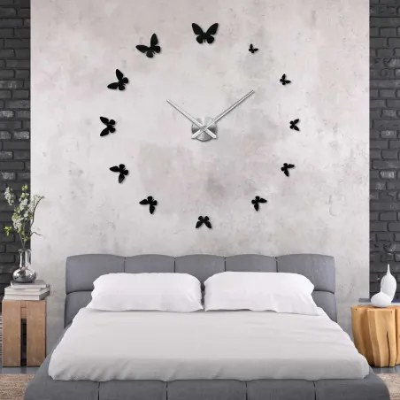 Nalepovací hodiny motýl s jemným designem I SENTOP 12P001-VZOSTUPNE MOTYLE