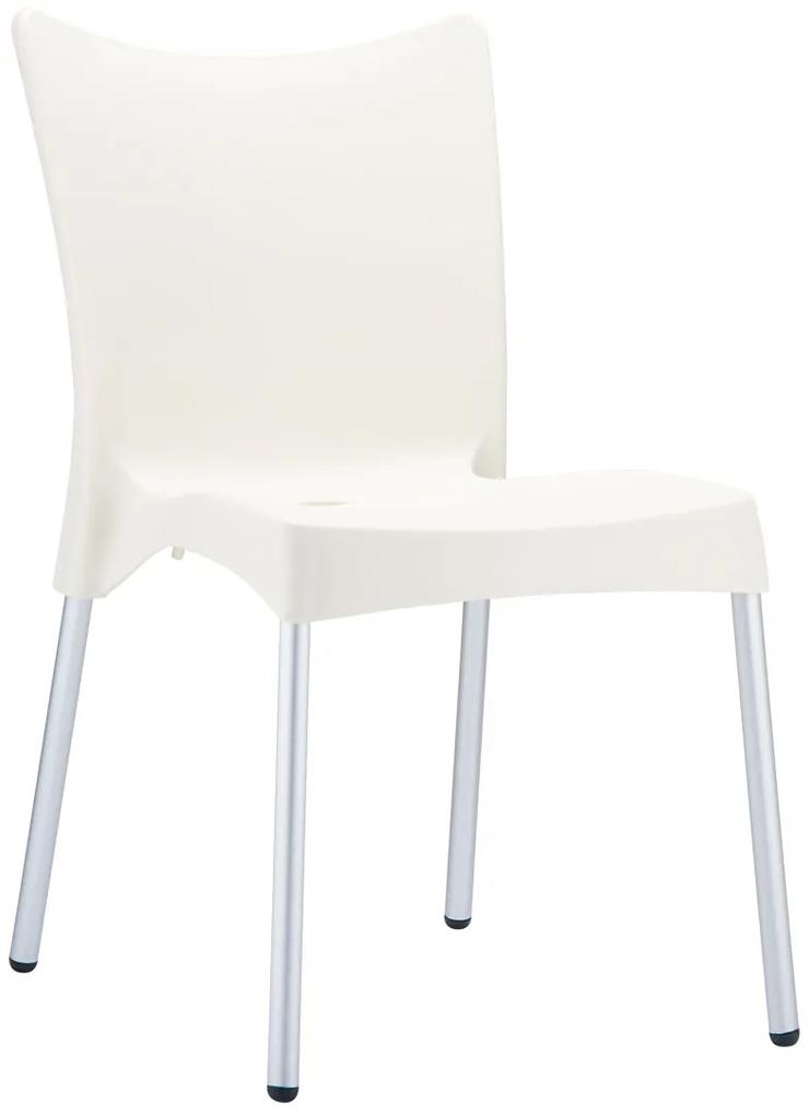 Plastová židle Juliette - Krémová