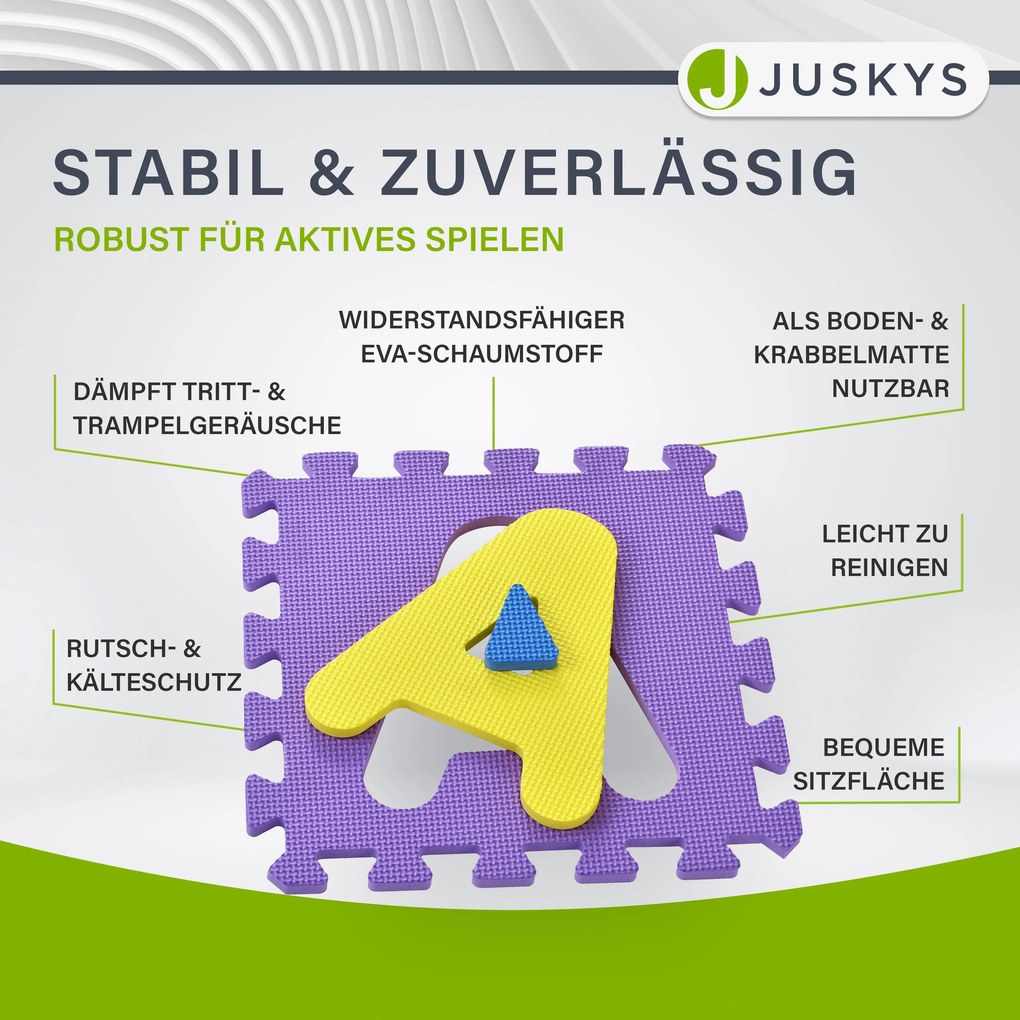 Juskys Dětská pěnová puzzle podložka Kim Barva: vícebarevná