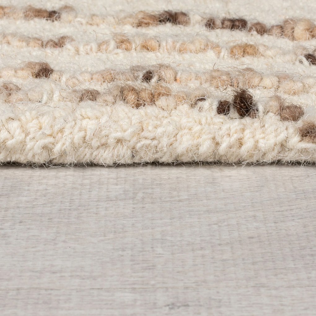 Flair Rugs, Kusový koberec Memphis Abstract Swirl Natural/Brown, 160x230, béžová, ložnice
