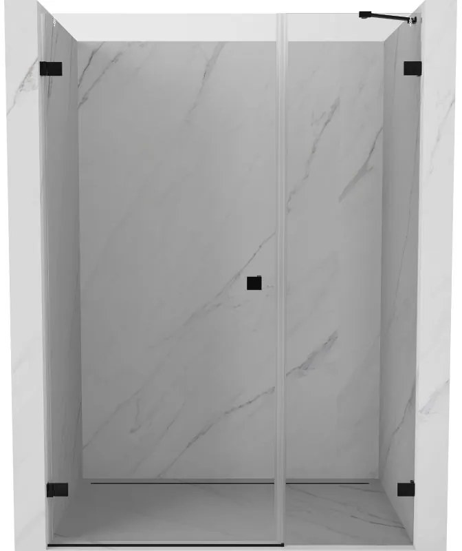 Mexen Lunar-B sprchové dveře, levé, 110 cm, transparentní, černé - 832S-110-050-70-00-L