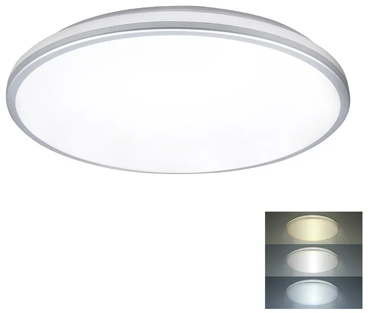 Solight LED osvětlení s ochranou proti vlhkosti, IP54, 18W, 1530lm, 3CCT, 33cm