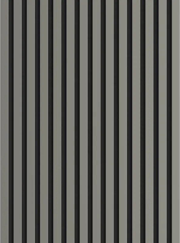 Mexen Lam-F, akustické stěnové lamely 275 × 31,5 cm, filc 6 mm, šedá matná, S105-275317-2812-052