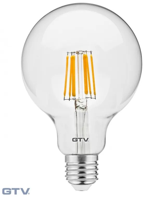 LED žárovka GTV LD-G95FL8-30 Světelný zdroj LED, FILAMENT, G95, teplá bílá