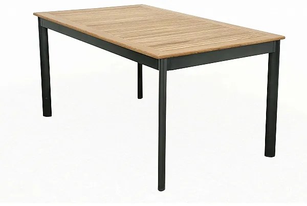 DOPPLER Hliníkový stůl pevný VERONA 150x90 cm (teak)