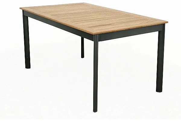 DOPPLER Hliníkový stůl pevný CONCEPT 150x90 cm (teak)