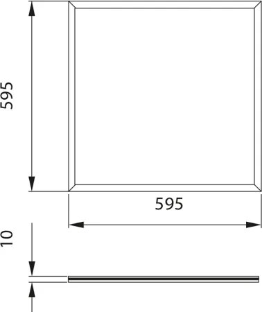 LED panel McLED Office 6060 UGR<19 40W 4000K neutrální bílá bez driveru ML-413.504.32.8