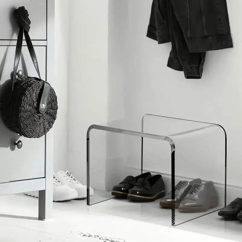 Botník luxusní, lavice na boty, akryl, transparentní, NoBi LUXURY