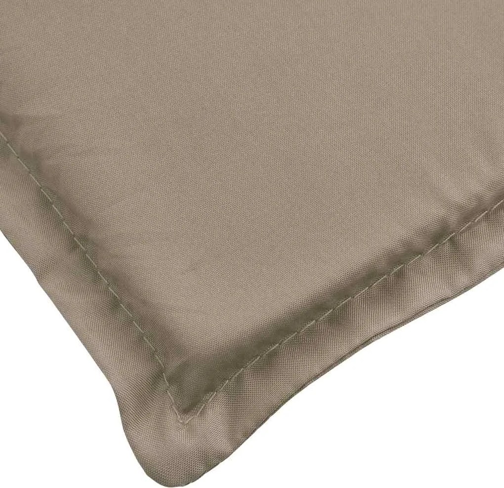 Poduška na lehátko taupe 200 x 70 x 3 cm oxfordská látka 314226