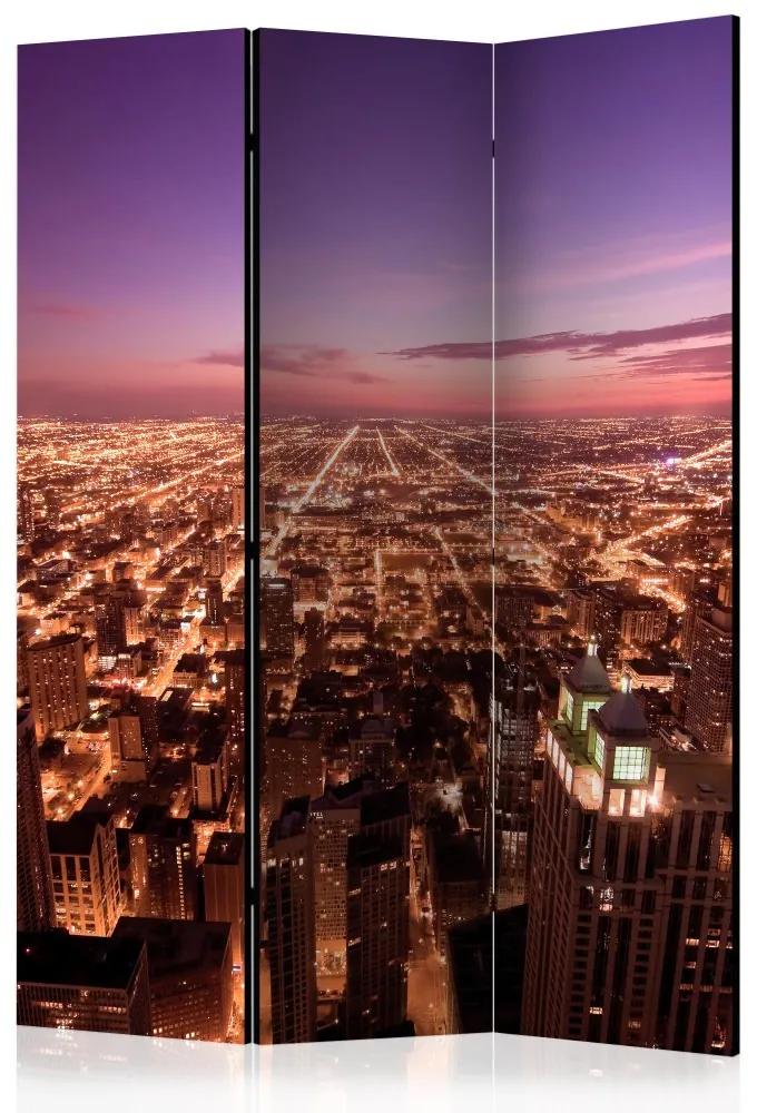 Paraván Chicago Panorama Dekorhome 135x172 cm (3-dílný)
