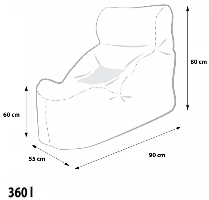 EF3006 Ecopuf Sedací vak ECOPUF - UNDO - plyš amore A9