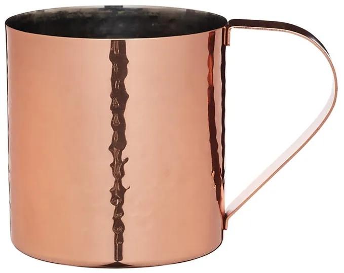 Kitchen Craft Plechový hrnek Hammered Moscow Mule Mug 550 ml, měděná barva, kov