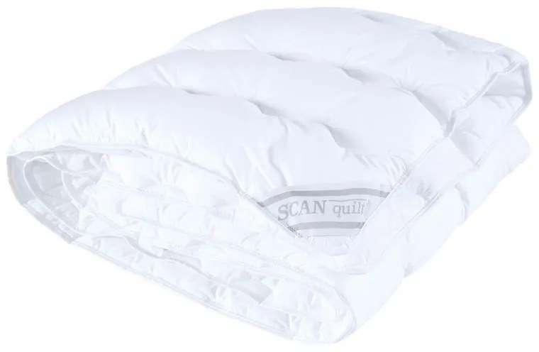 SCANquilt přikrývka COMFORT COTTON PLUS - antibakteriální celoroční - hřejivost střední Sq 5 140 x 220 cm - prodloužený