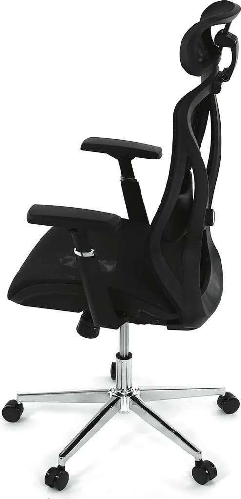 Ergonomická kancelářská židle NILS - černá síťovina