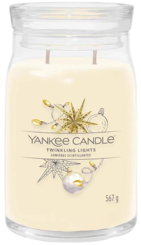 OnaDnes -20% Velká vonná svíčka Yankee Candle Twinkling Lights Signature