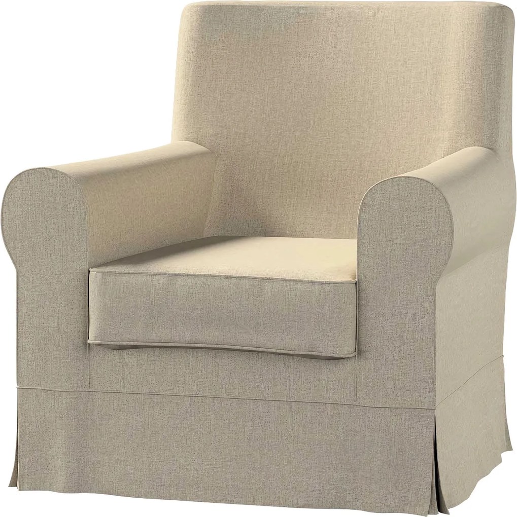 Potah na křeslo IKEA Ektorp Jennylund barva béžová látka pletený vzor