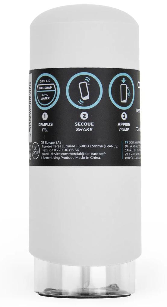 Compactor Clever dávkovač mýdlové pěny, ABS + odolný PETG plast - bílý, 360 ml