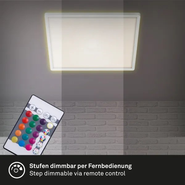 Briloner 7091-416 - LED RGBW Stmívatelné stropní svítidlo SLIM LED/22W/230V + DO