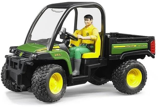 Auto bruder 2490 john deere gator xuv 855d + figurka