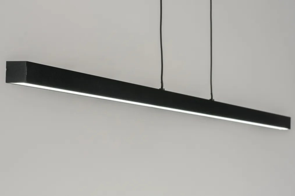 Závěsné designové černé LED svítidlo nad stůl Corciano O Black
