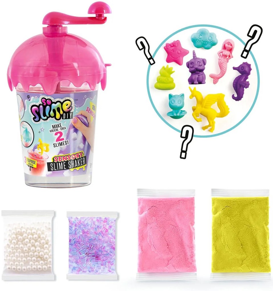 EP Line So Slime Shaker kelímek kreativní set výroba slizu se třpytkami 3 barvy ssc243