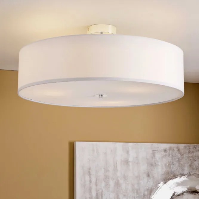 Brilliant 93522/05 Stropní lustr ANDRIA bílá textilie, průměr 60cm