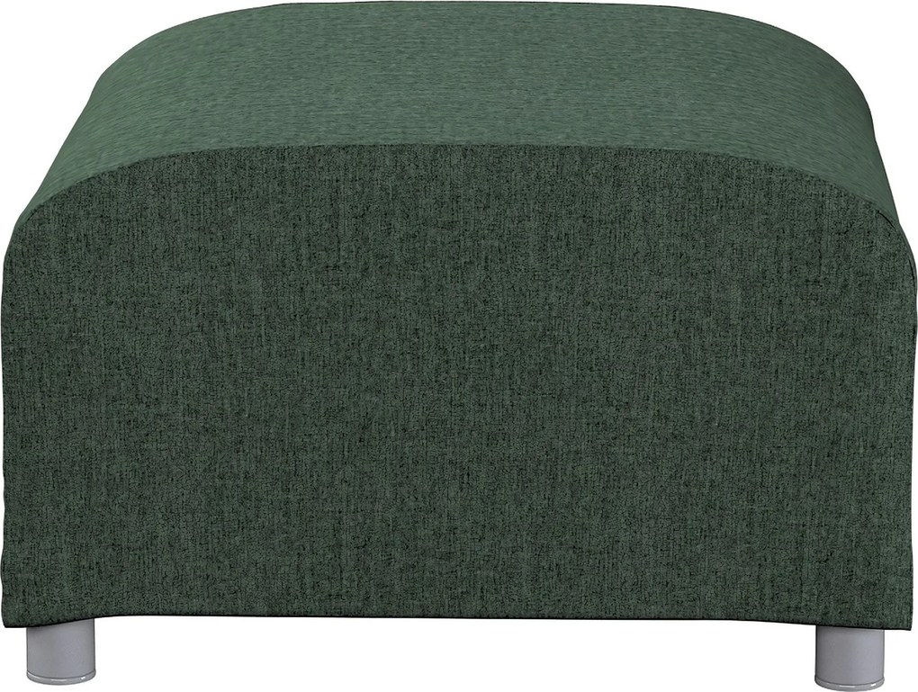 Potah na podnožku Klippan barva zelená látka pletený vzor