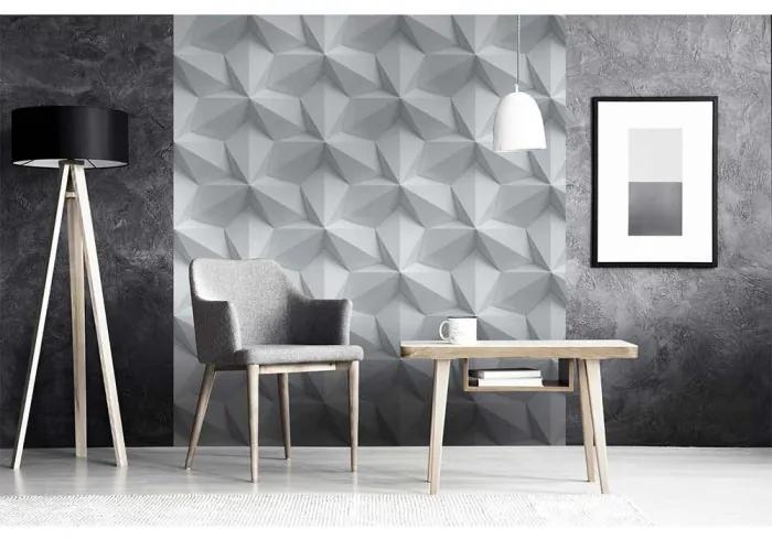 DIMEX | Vliesová fototapeta na zeď 3D moderní ornament MS-3-0300 | 225 x 250 cm | černá, šedá