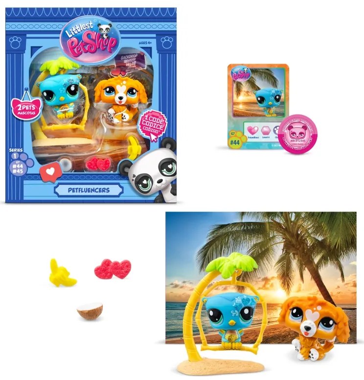 Littlest Pet Shop balení 2 figurek Petfluenceři MIX
