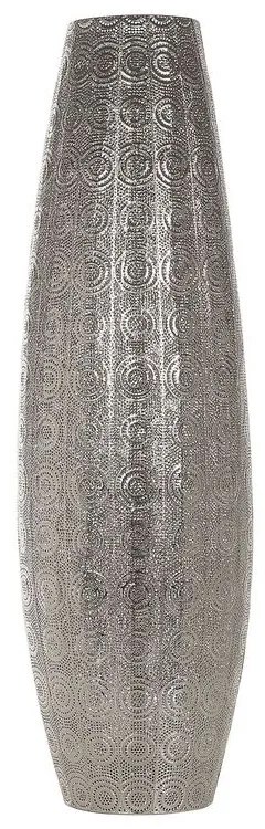 Kovová stojací lampa marocká lucerna stříbrná MARINGA Beliani