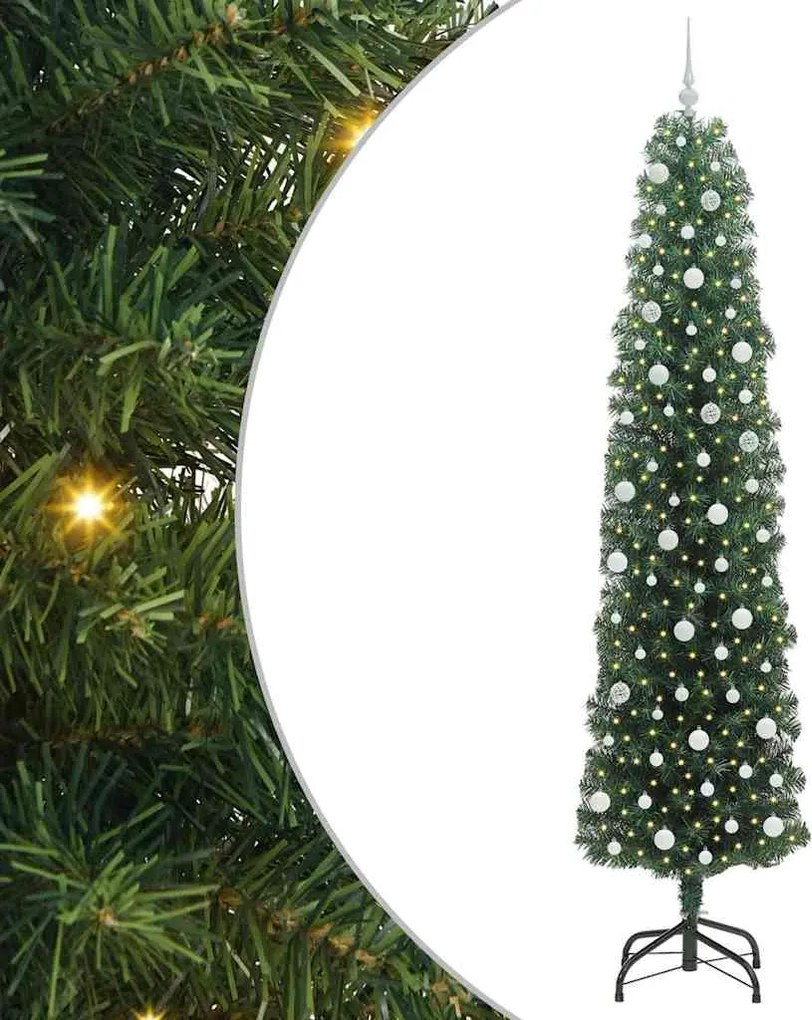 Umělý vánoční stromeček Zelená 240 cm PVC, ocel a plast 3394972