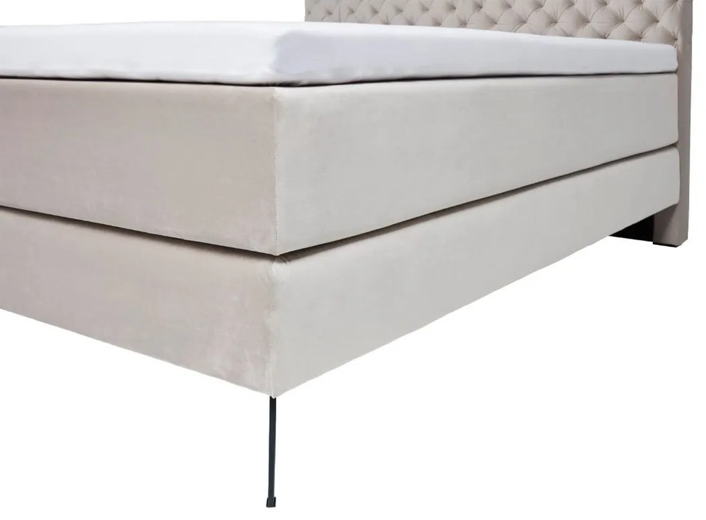 Boxspring postel oliver 180 x 200 béžová MUZZA