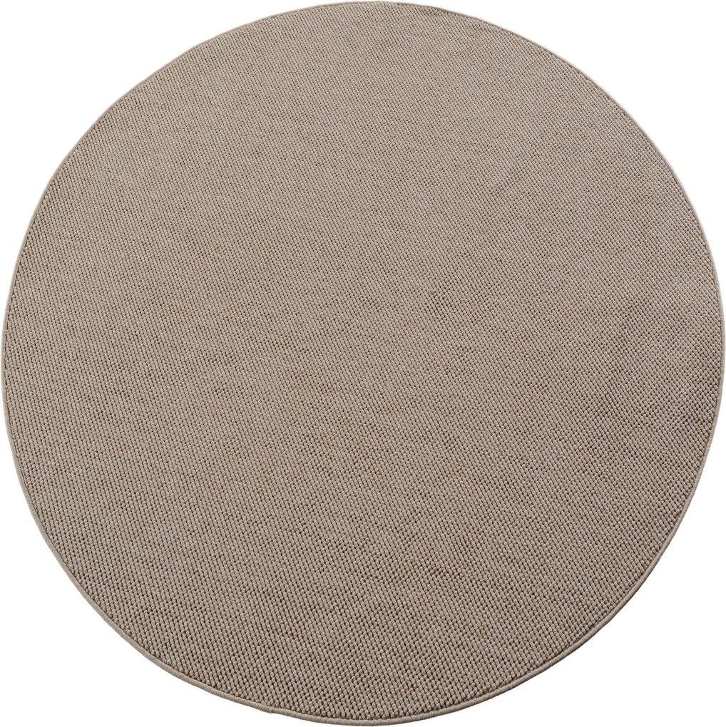 Ayyildiz, Kusový koberec Helix 2200 beige kruh, 80x80, béžová, chodba / předsíň