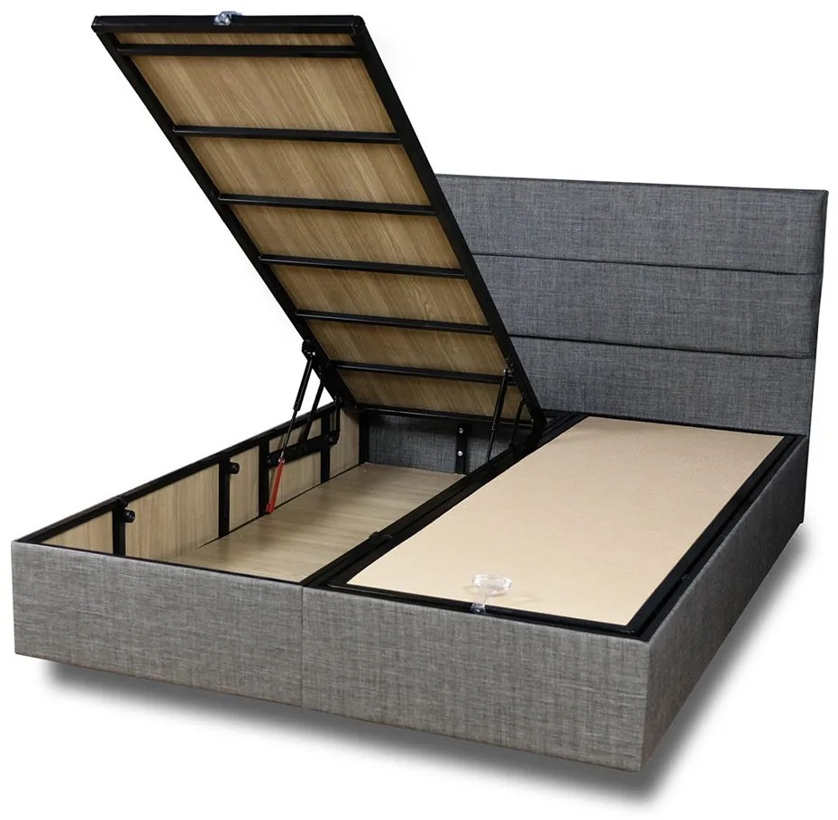 Designová postel Eliava 160 x 200 cm šedá