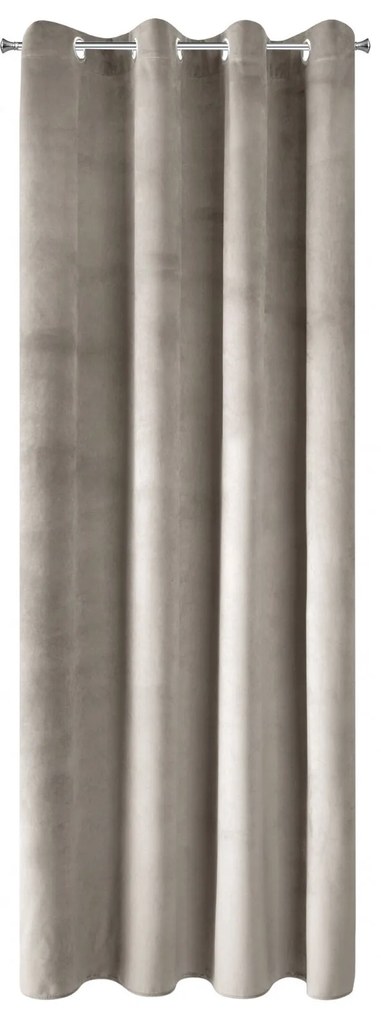 ZATEMŇOVACÍ ZÁVĚS NA KROUŽCÍCH PIERRE 140X250 CM BÉŽOVÁ