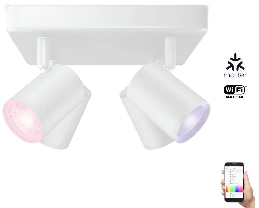 WiZ WiZ - LED RGBW Stmívatelné bodové svítidlo IMAGEO 4xGU10/4,9W/230V bílá Wi-Fi WI0069