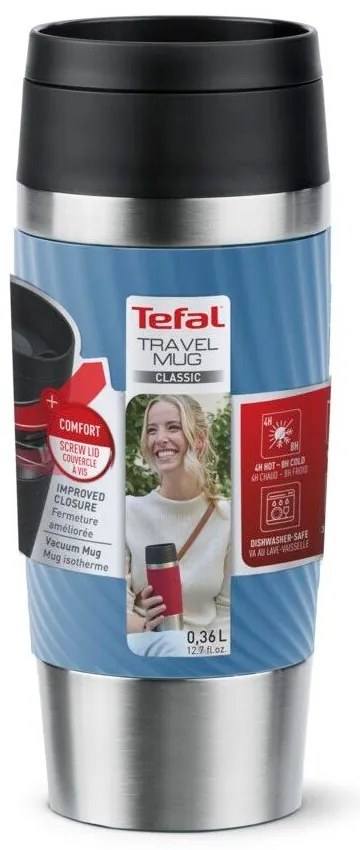 Světle modrý cestovní hrnek 360 ml – Tefal