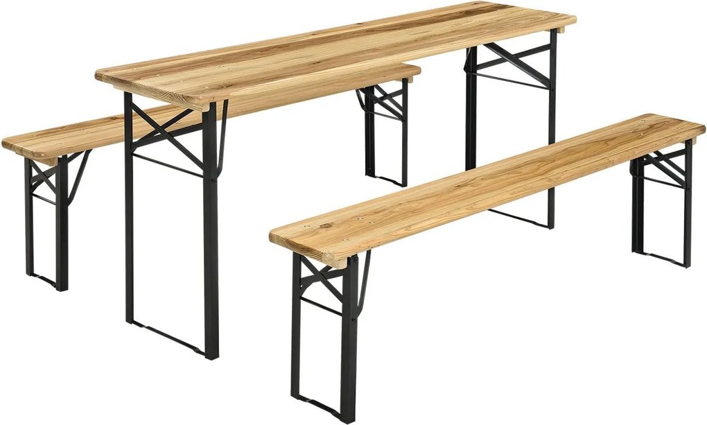 Juskys Skládací pivní set Bichl 170 cm