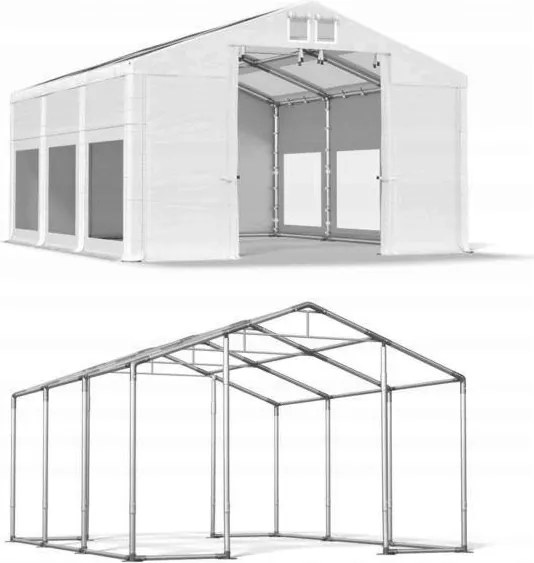 Dílenské stany 4x6 m [2,5 m] Zimní Das 580 W