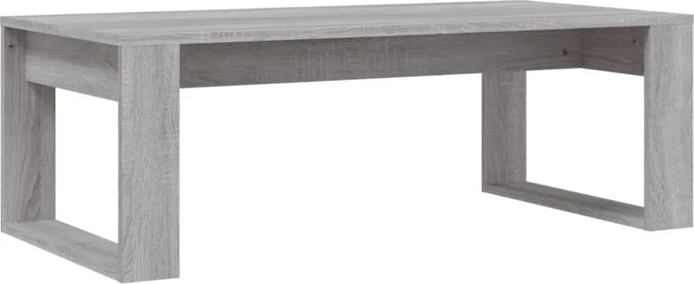 vidaXL Konferenční stolek 102 x 35 x 50 cm kompozitní dřevo [823364] Barva: bílá s vysokým leskem
