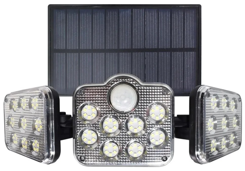 LED Solární reflektor se senzorem pohybu LED/20W/3,7V 1200 mAh IP44 + DO