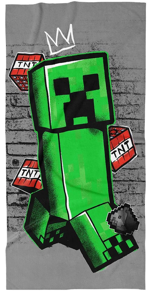 Dětská osuška Minecraft Creeper King