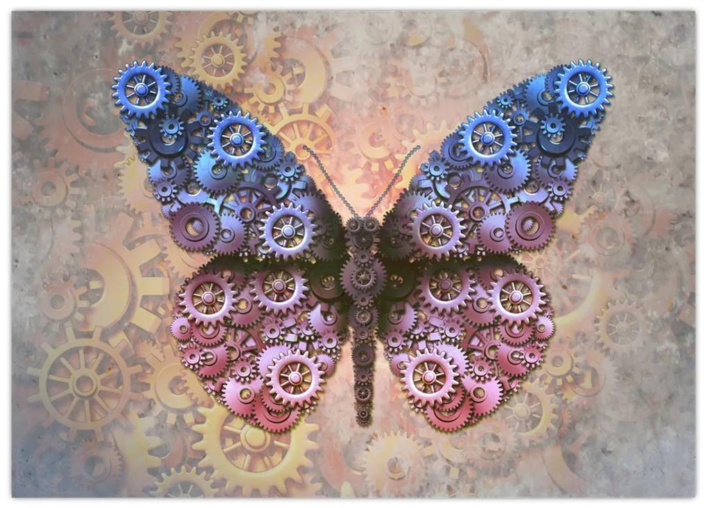 Obraz - Steampunk motýl (70x50 cm)