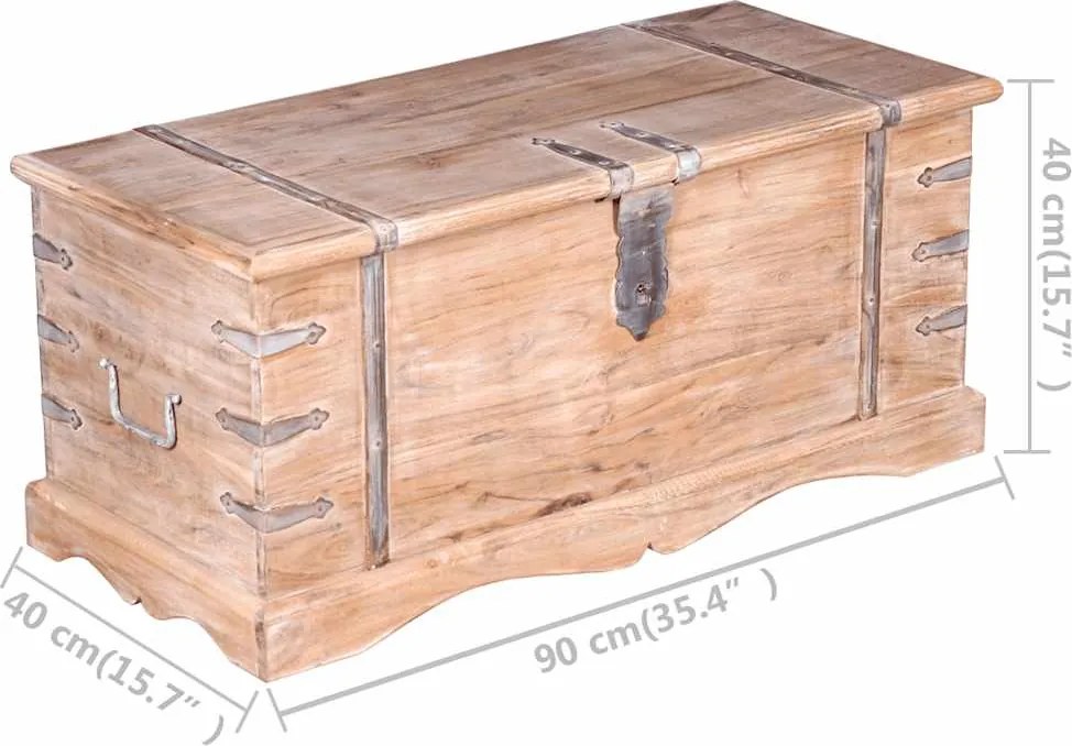 Úložná truhla akáciové dřevo 244053